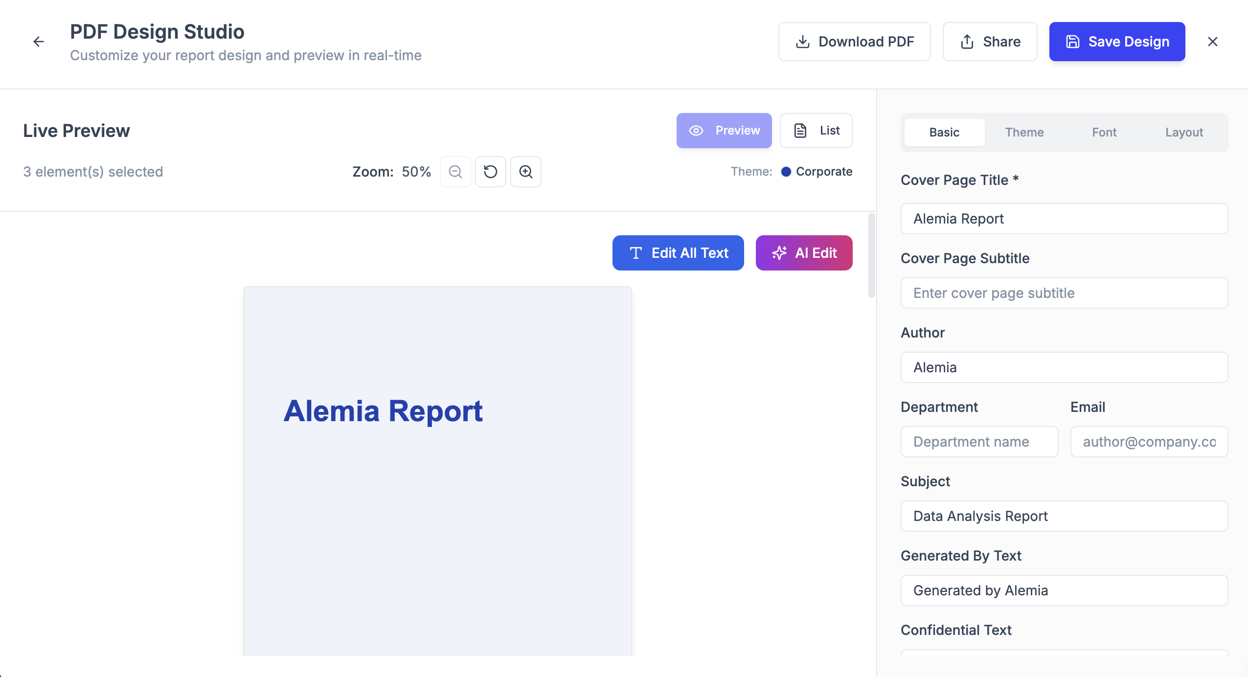 Alemia AI - Data Analytics Platform | AI Data Analyst Tool | Free AI ...